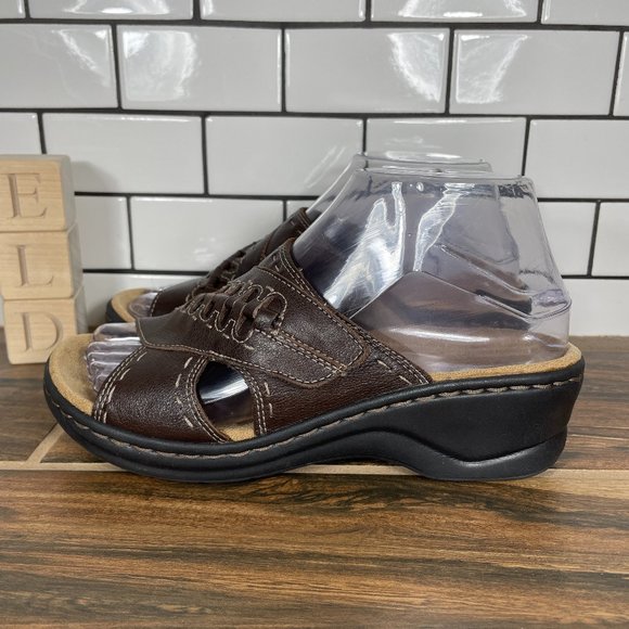 Clarks | Shoes | Clarks Bendables Womens Size 65 Shoes Brown Leather ...